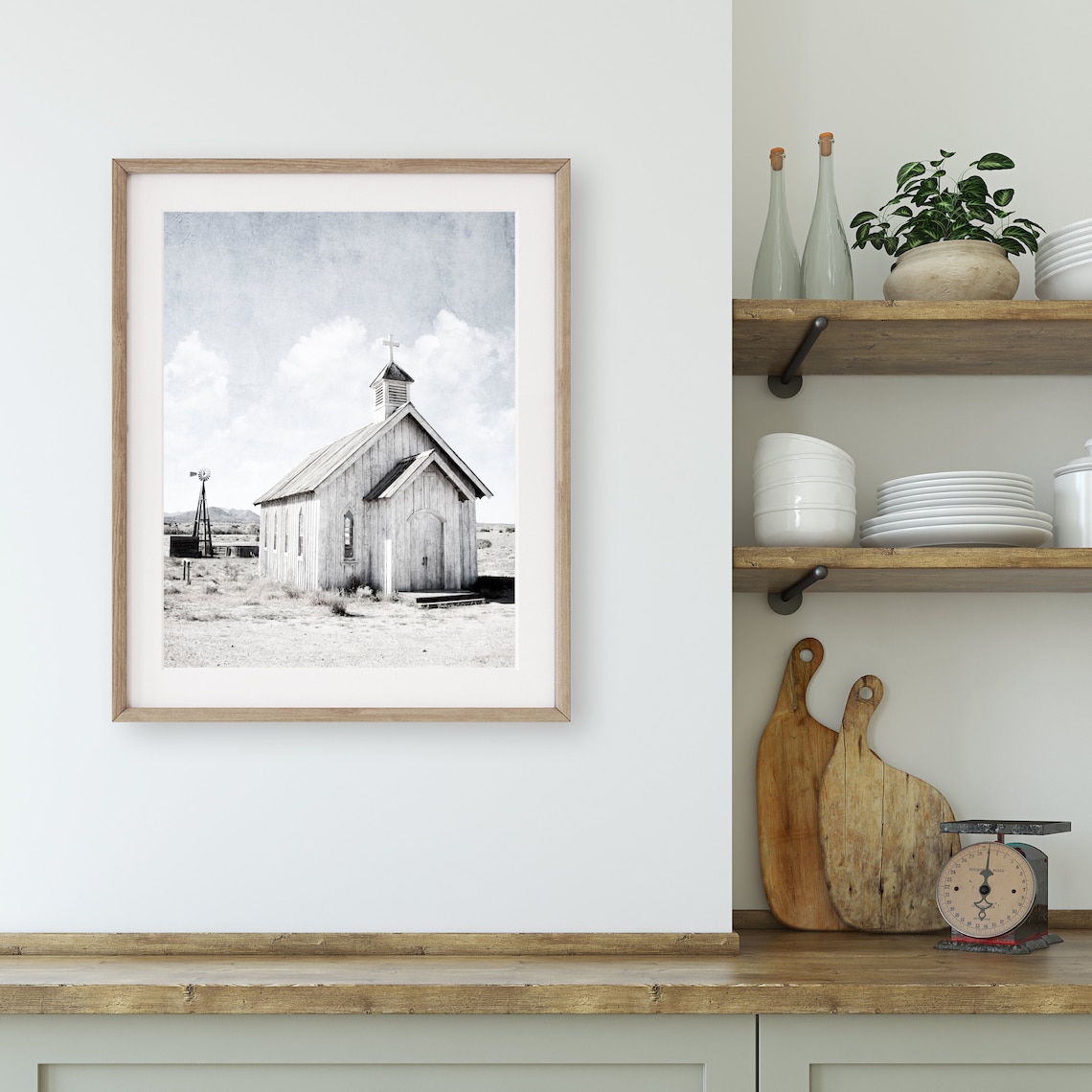 Old Church, Rustic Decor, Western Art, Western Church House, Western ...