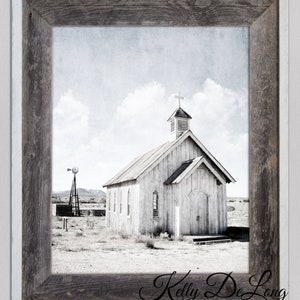 Old Church, Rustic Decor, Western Art, Western Church House, Western ...