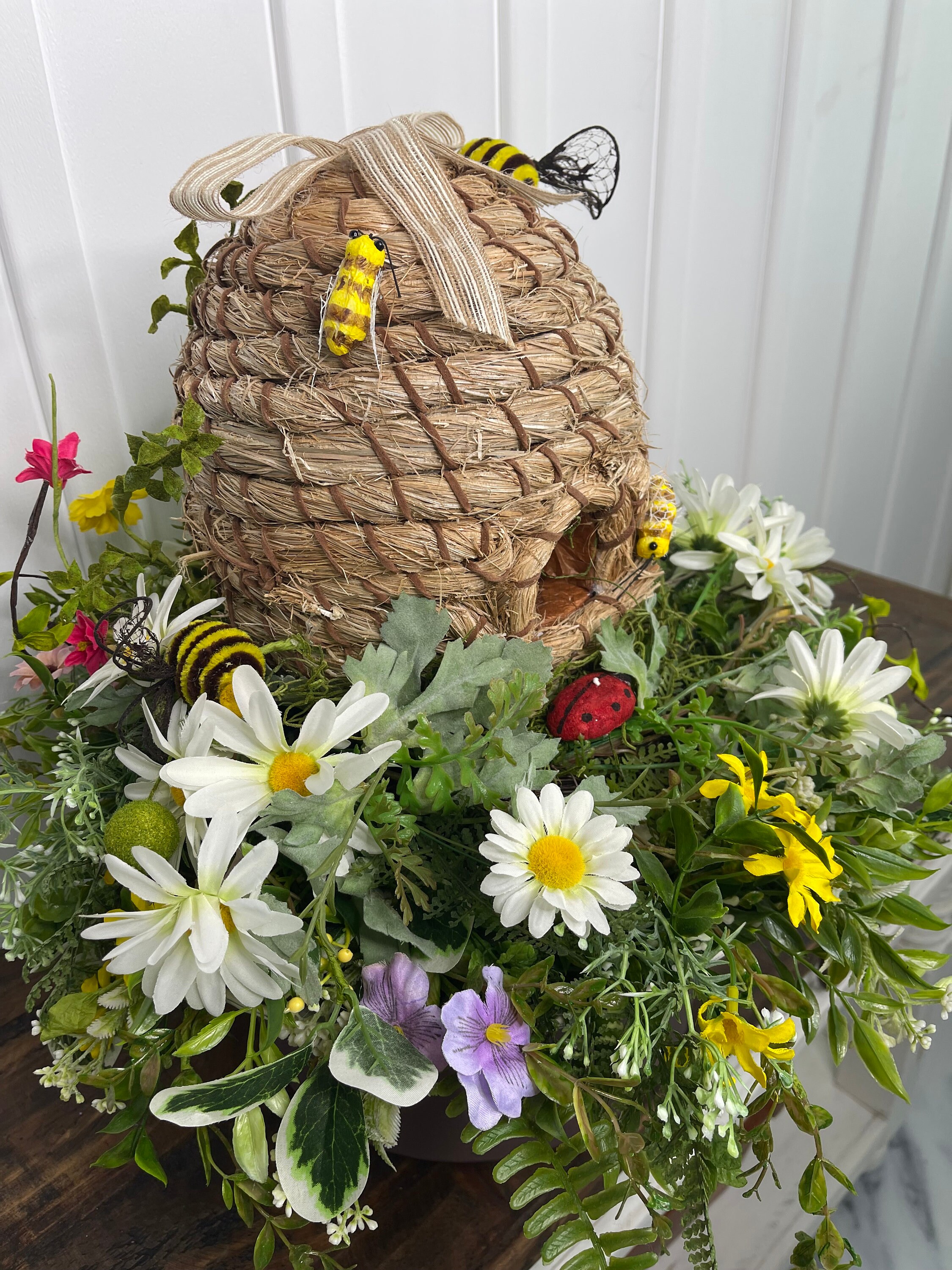 Beehive Centerpiece ,spring Centerpiece, Summer Centerpiece, Spring ...