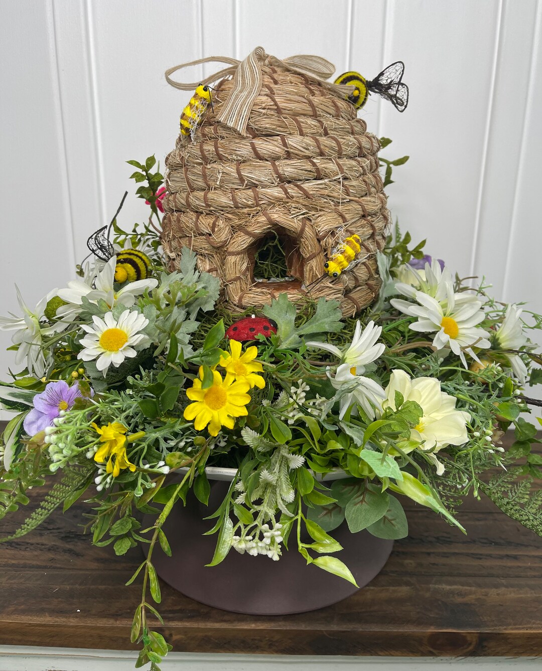 Beehive Centerpiece ,spring Centerpiece, Summer Centerpiece, Spring ...