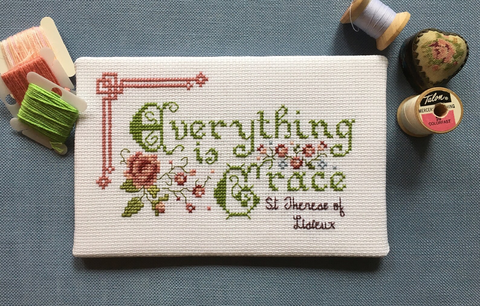 Everything is Grace, Catholic Cross Stitch Pattern PDF Digital Download ...