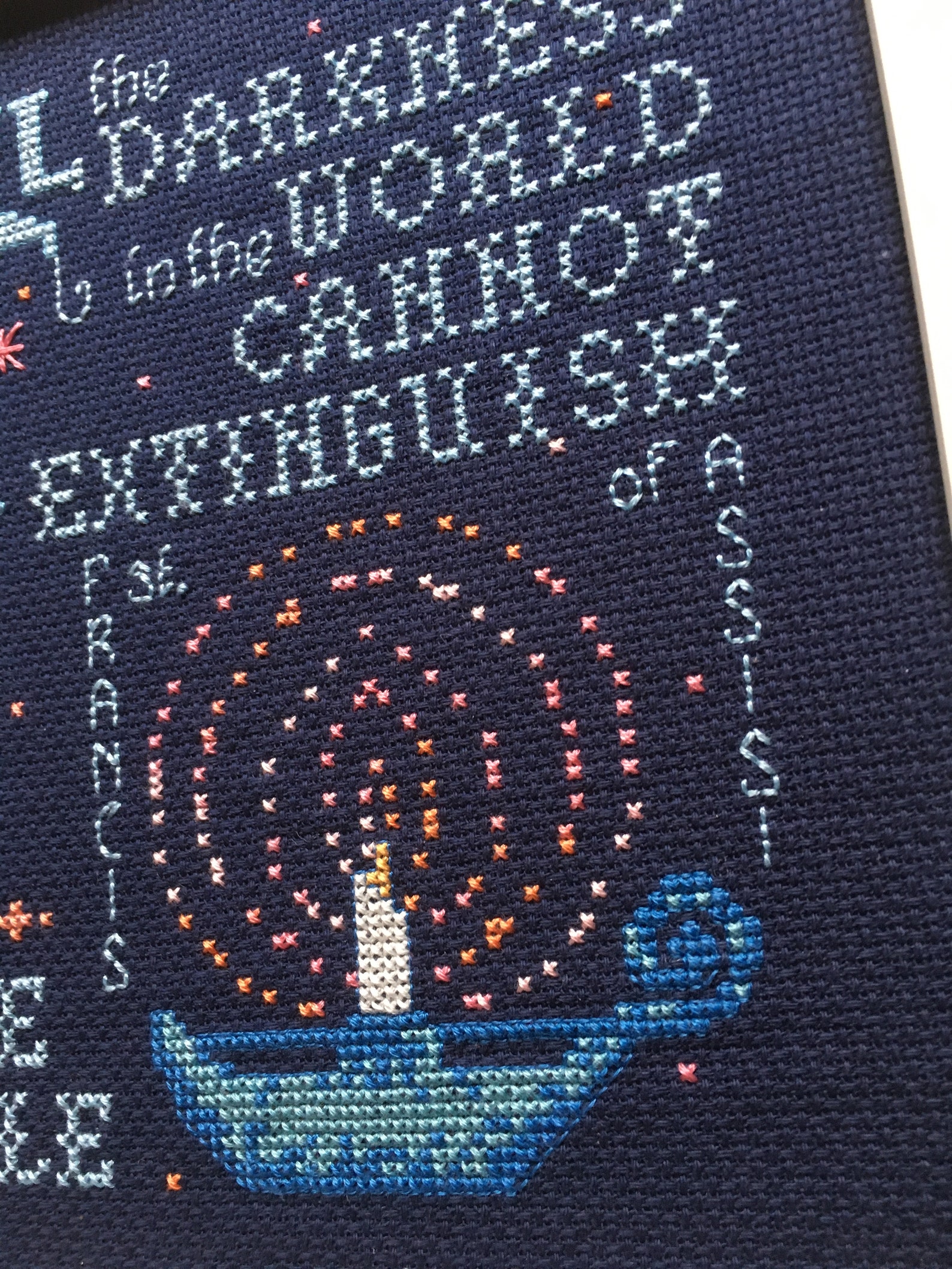 Be a Light to the World St. Francis of Assisi -cross Stitch Pattern ...