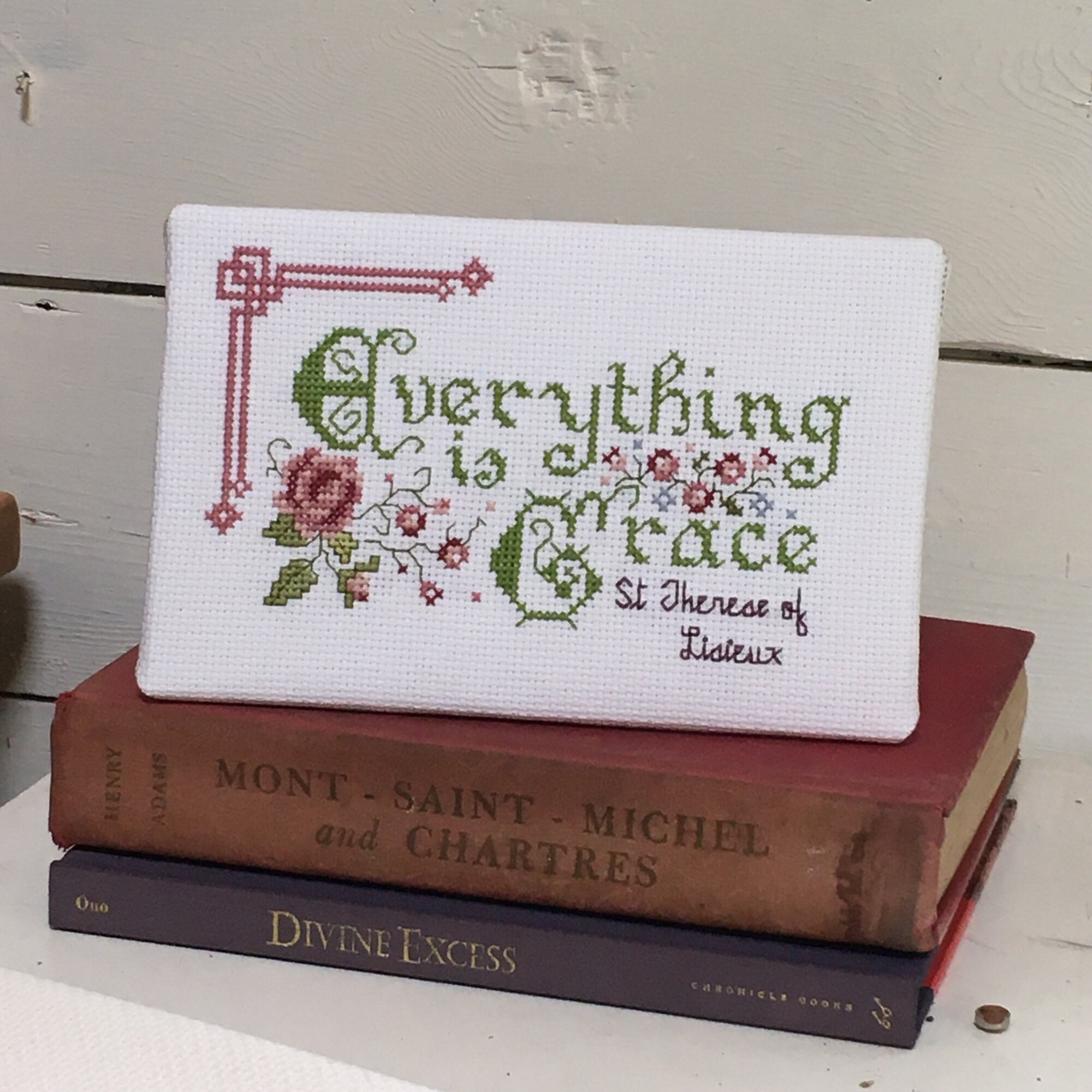 Everything is Grace, Catholic Cross Stitch Kit - Etsy