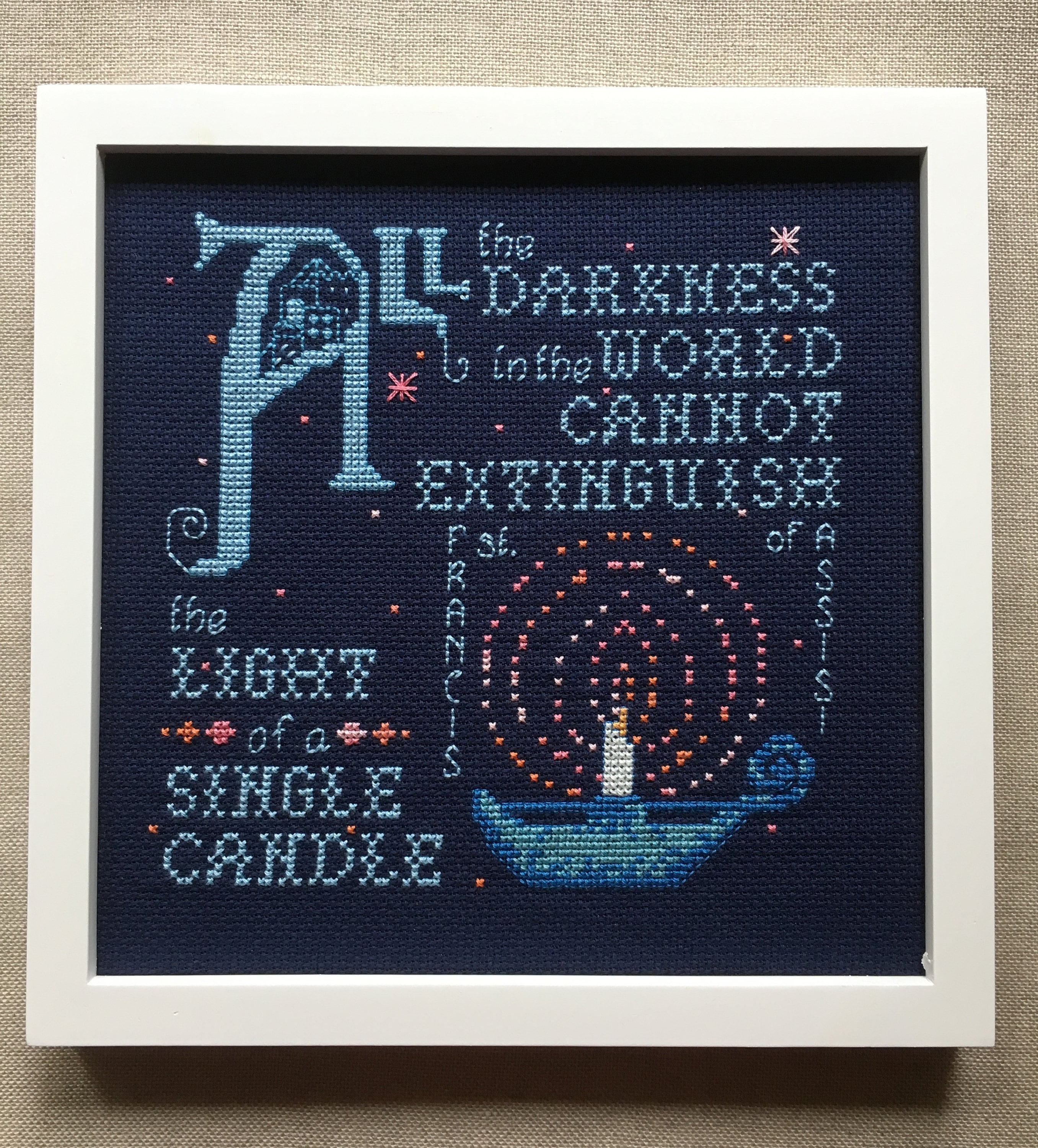 Be a Light to the World St. Francis of Assisi -cross Stitch Pattern ...