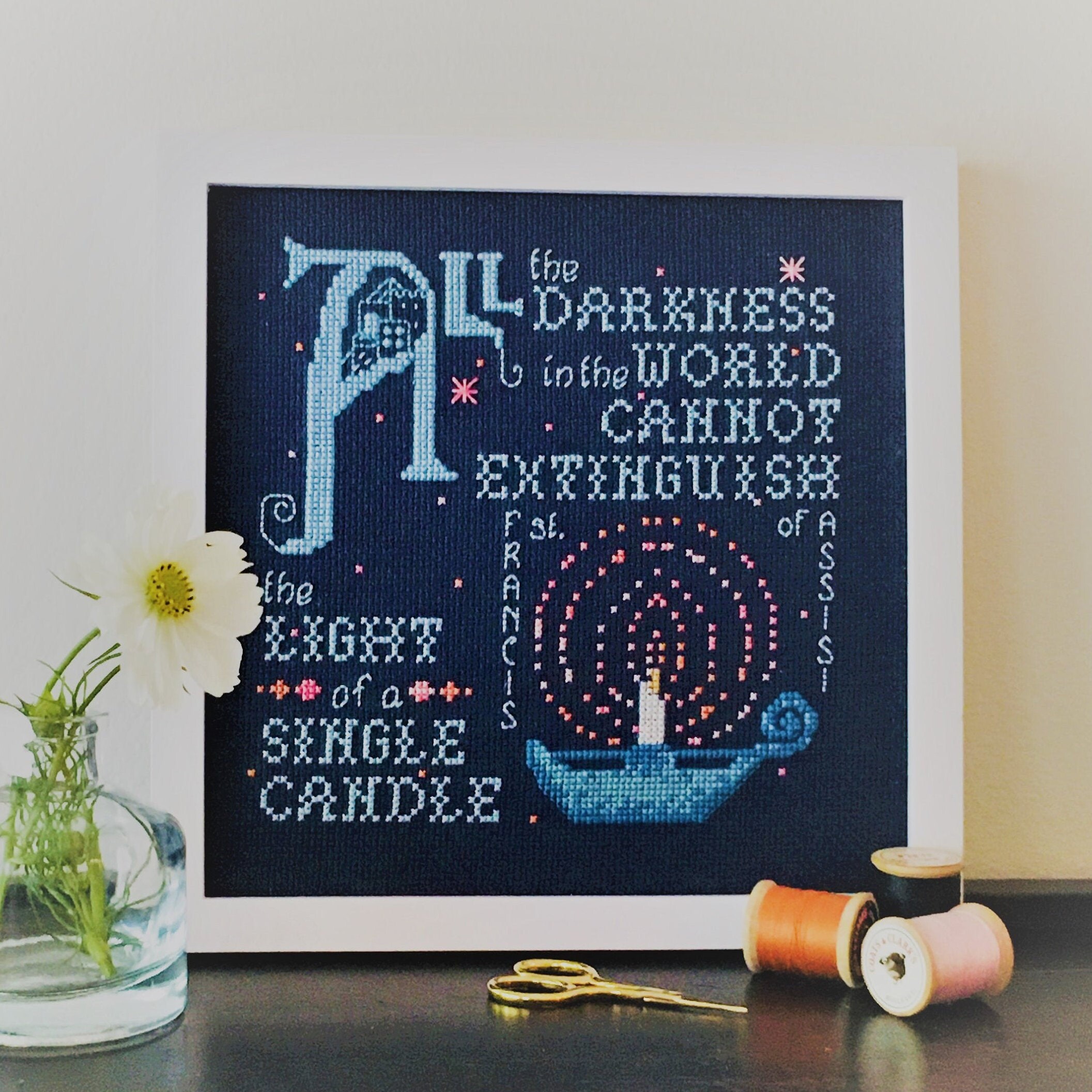 Be a Light to the World St. Francis of Assisi -cross Stitch Pattern ...