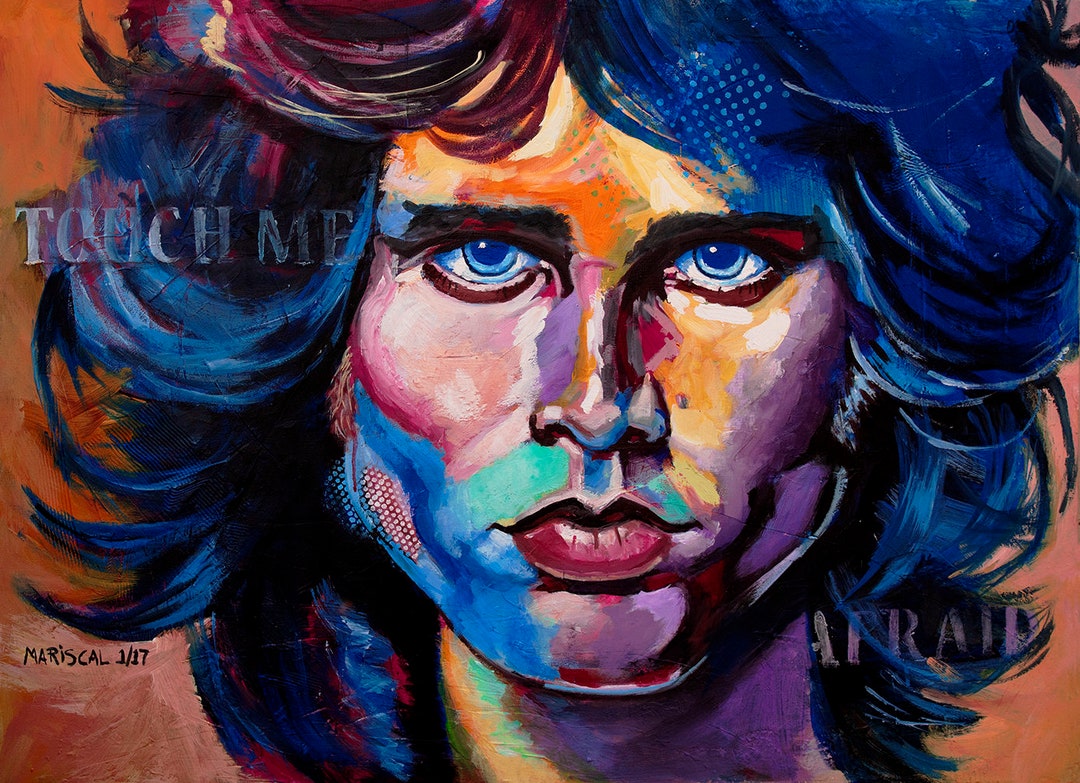 Jim Morrison Print, Morrison Art Print, "touch Me", Giclee Print, Music ...