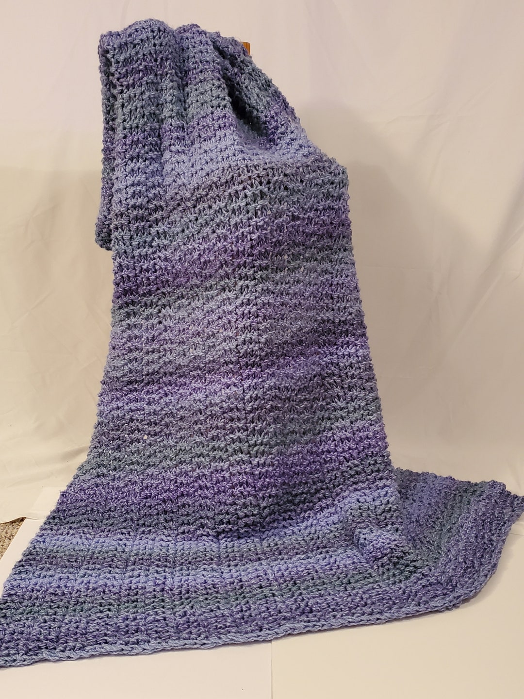 Periwinkle Afghan Throw - Etsy