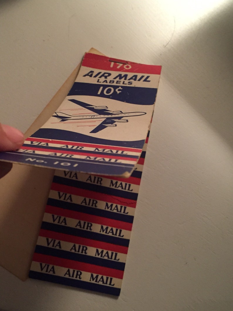 Air Mail Labels - Etsy