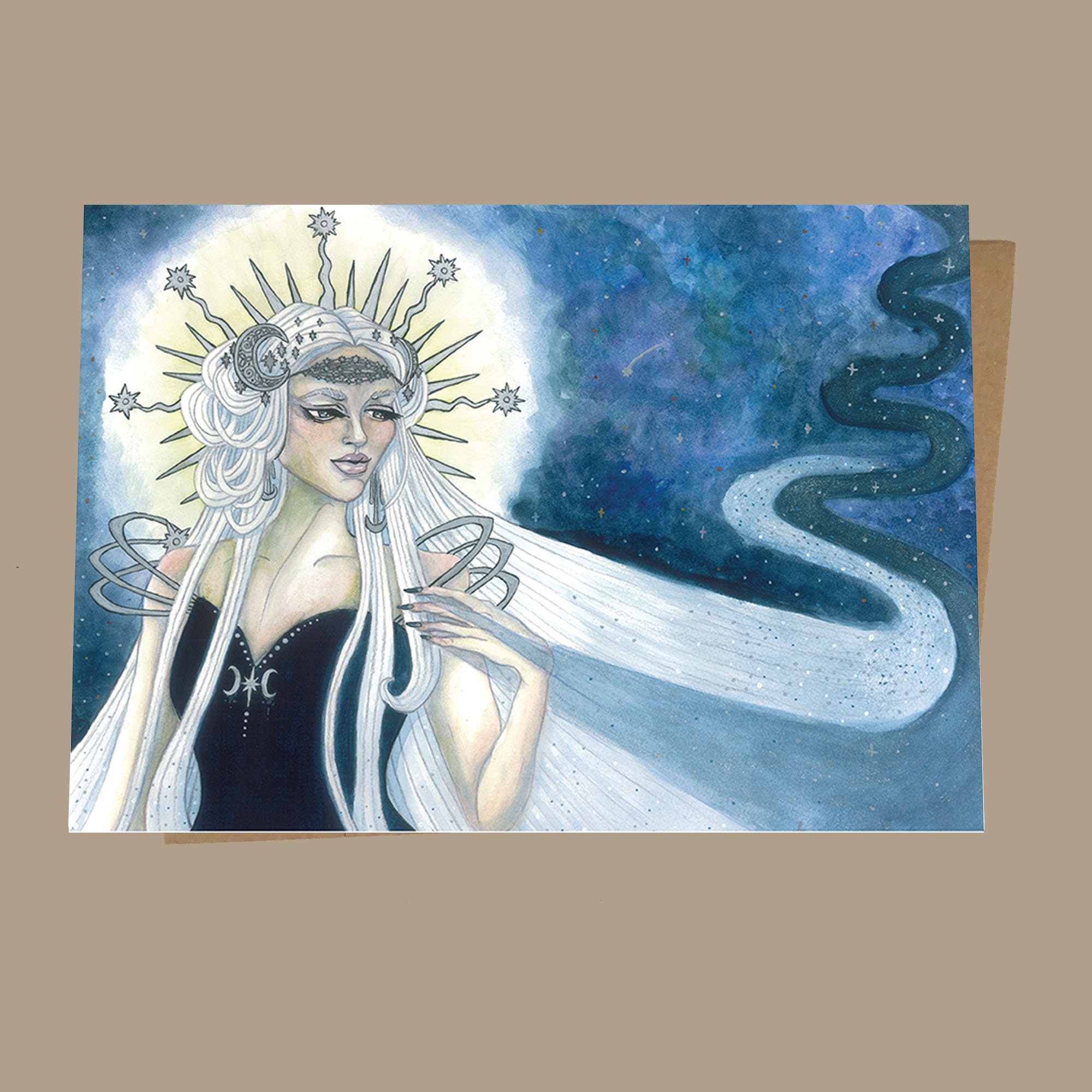 Greeting Card for Her Star Queen Star Stars Galaxy - Etsy