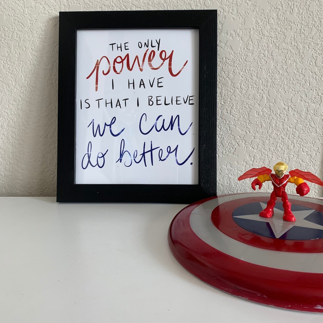 We Can Do Better, Falcon Captain America Quote, Digital Download - Etsy