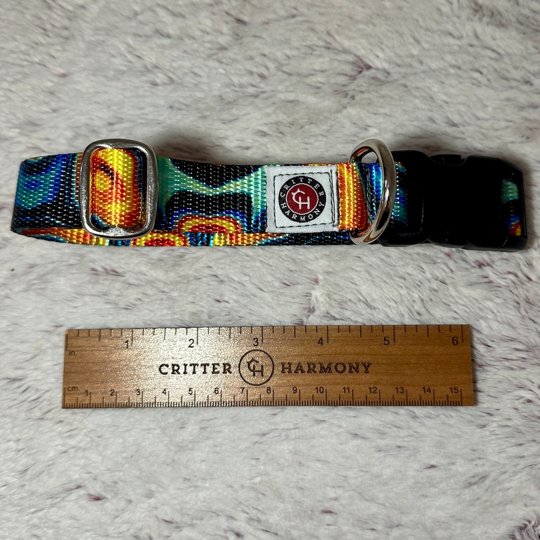 Handmade 1” Polyester Dog Collar: Lightweight Utility Prints - Etsy