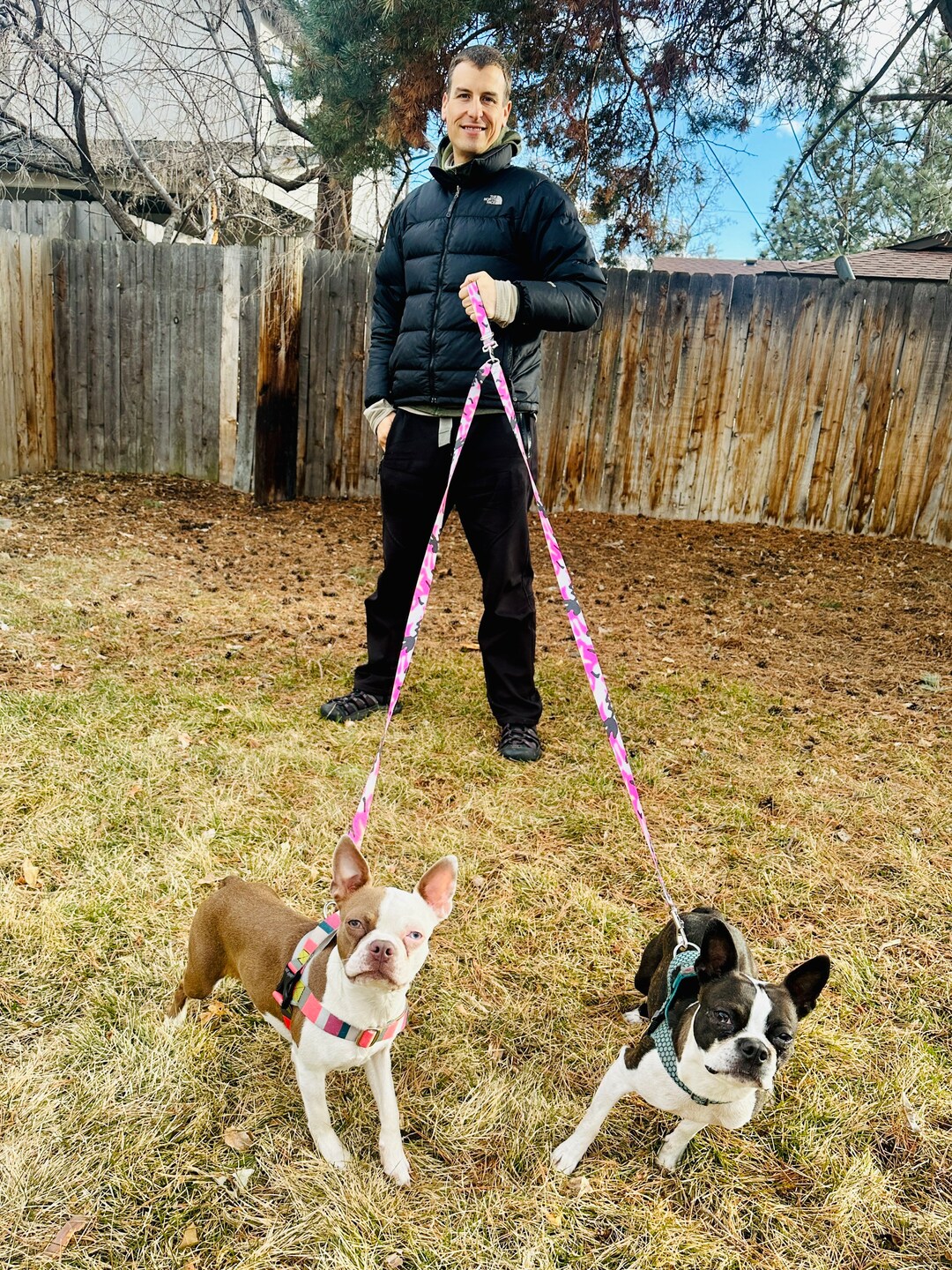 Tandem Dog Leash System: No Tangle Double Lead, Hands-free Option - Etsy