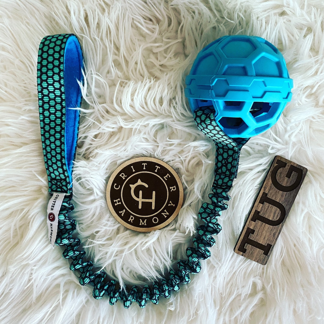 JW Squeaker Dog Tug Toy Bungee Yo-yo, Dog Gift, Handmade Critter ...