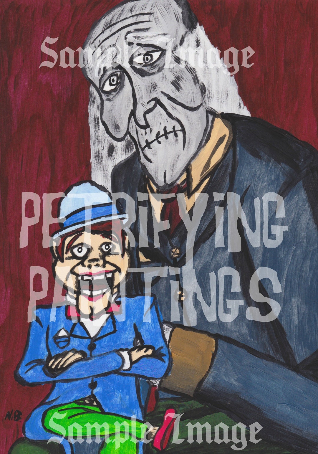 ROGER SHARPE & SMILEY petrifying Paintings Digital Download .jpeg Image ...