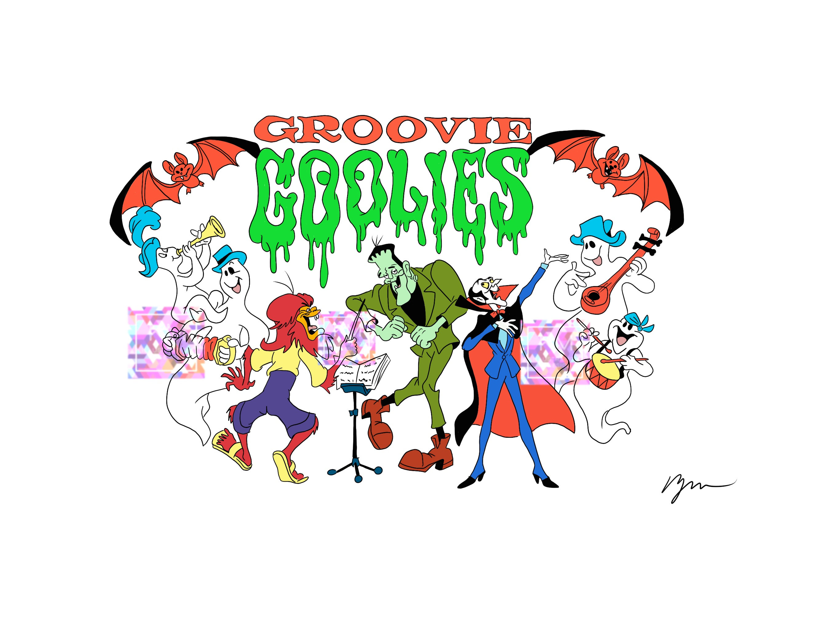 Groovie Goolies 1970 Cartoon Instant Download Printable Digital Drawing ...