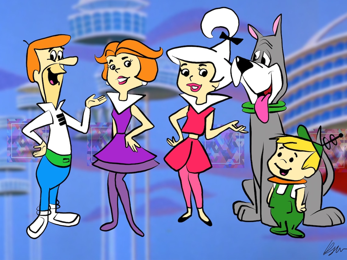 The Jetsons Instant Download Printable Digital Drawing - Etsy