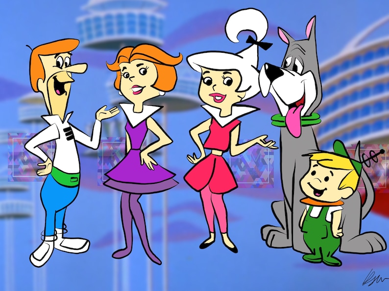 The Jetsons Instant Download Printable Digital Drawing - Etsy
