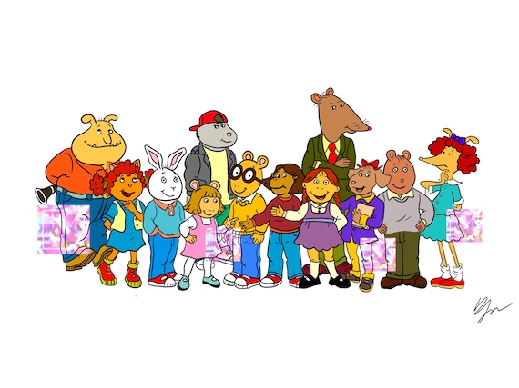 Arthur Cartoon Instant Download Printable Digital Drawing | Etsy