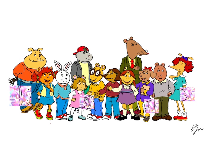 Arthur Cartoon Instant Download Printable Digital Drawing - Etsy