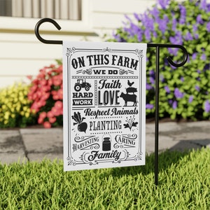 Farmers Flag, Farm Themed Garden & House Banner Flag, Family Porch Flag ...
