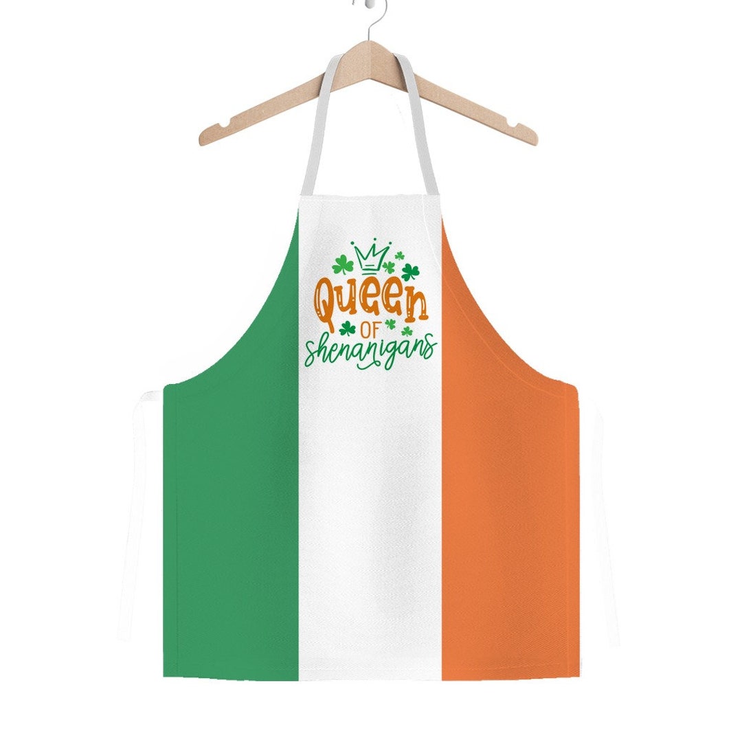 Queen of Shenanigans Irish Flag Classic Adult Apronallover - Etsy