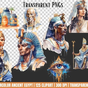 125 PNG Watercolor Fantasy Ancient Egypt Clipart, Ancient Egypt ...