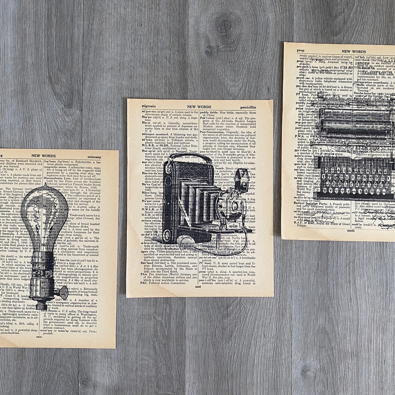 Dictionary Art - Etsy