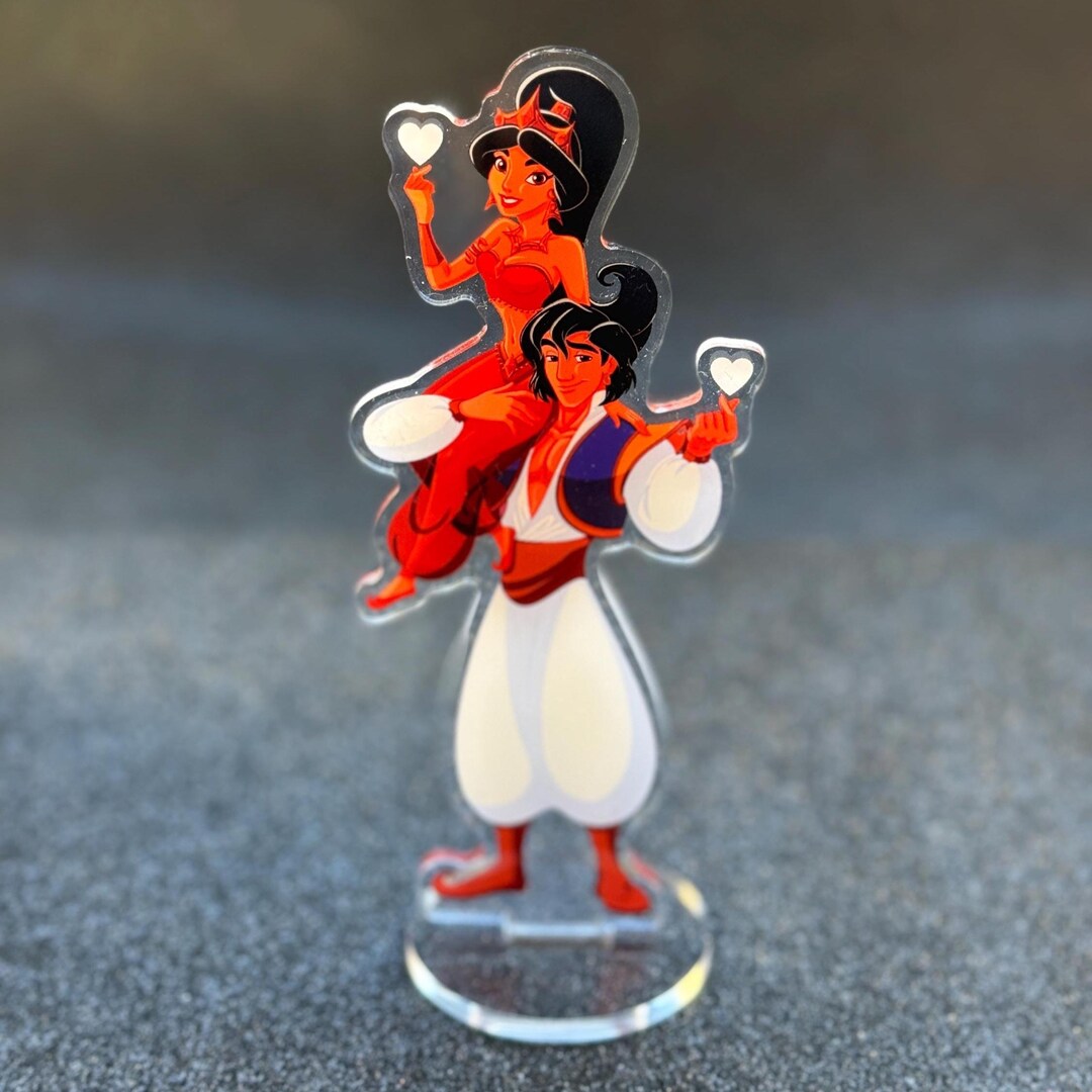 Korean Hearts -- Aladdin & Jasmine - Red -- STANDEE - Etsy