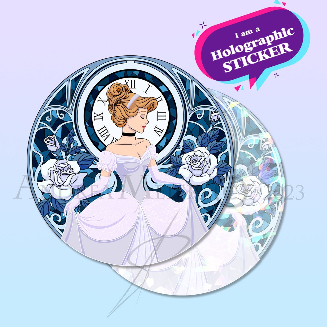 Stained Glass Windows CINDERELLA Vinyl Holographic broken Glass ...
