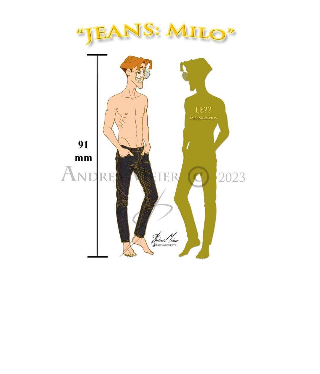 Jeans: MILO PIN - Etsy