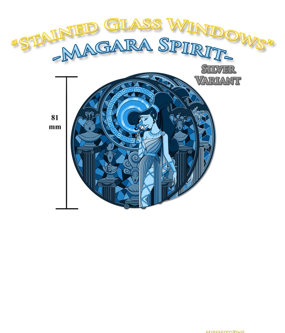 Stained Glass Windows - SPIRIT MEG - PIN - Etsy