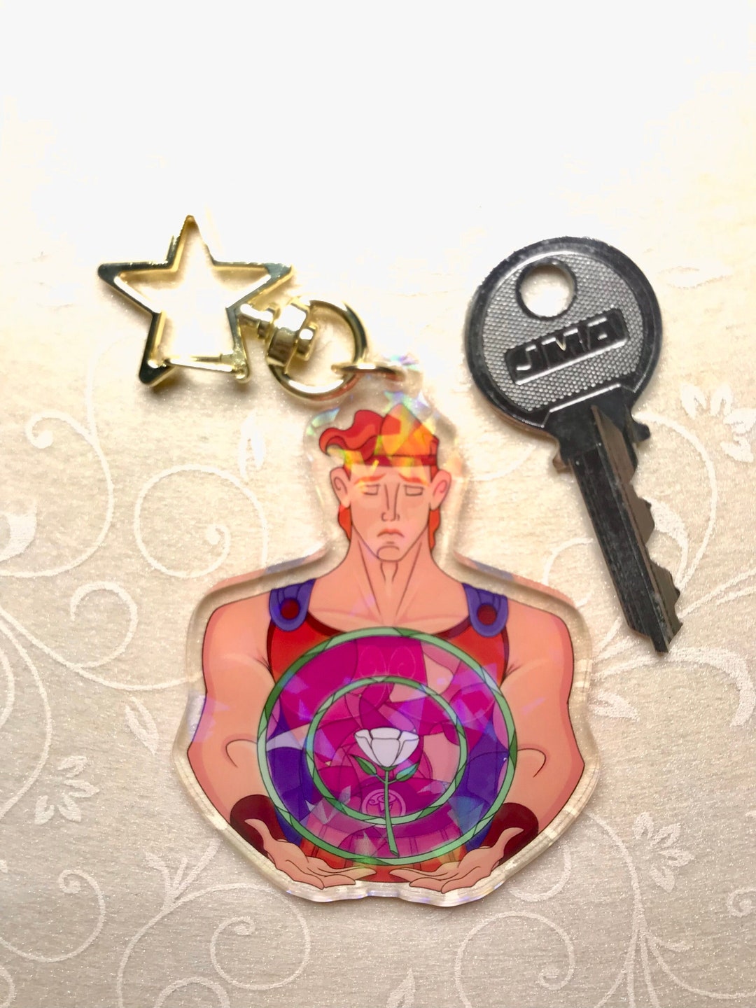 Lamenting Mementos HERCULES Holographic KEYCHAIN - Etsy