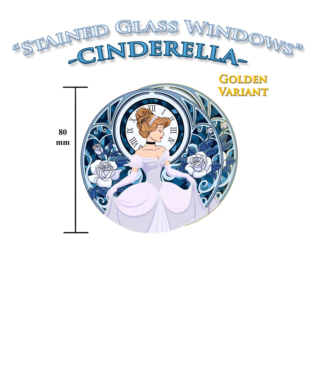 Stained Glass Windows - CINDERELLA - PIN - Etsy