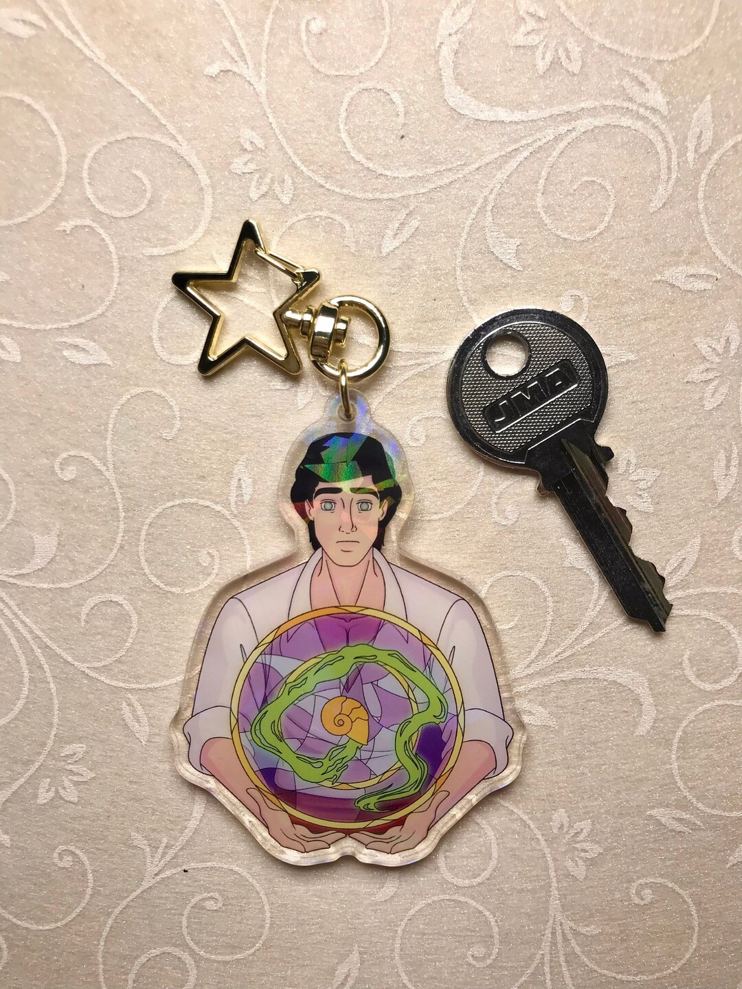Lamenting Mementos ERIC Holographic KEYCHAIN - Etsy