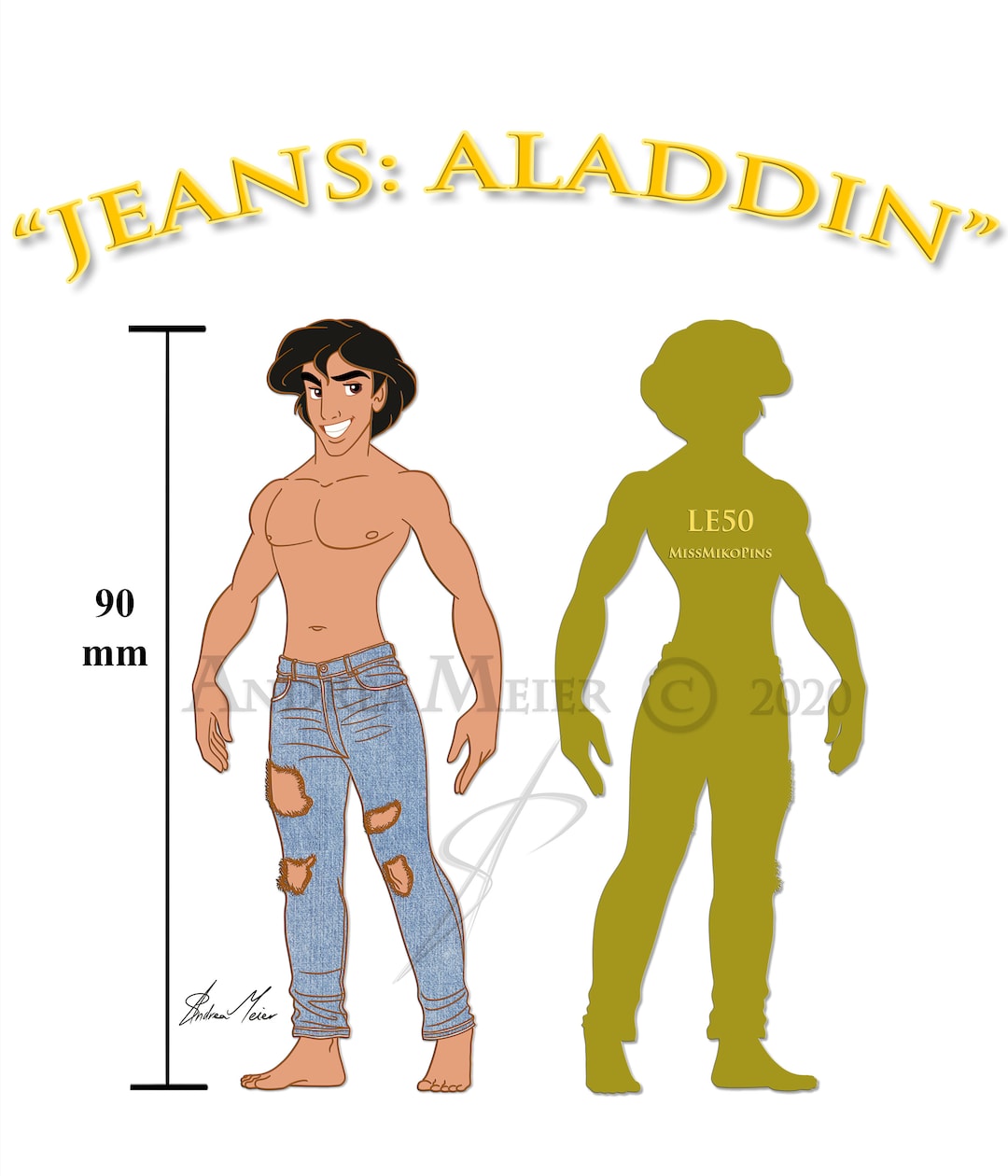 JEANS: ALADDIN Pin - Etsy