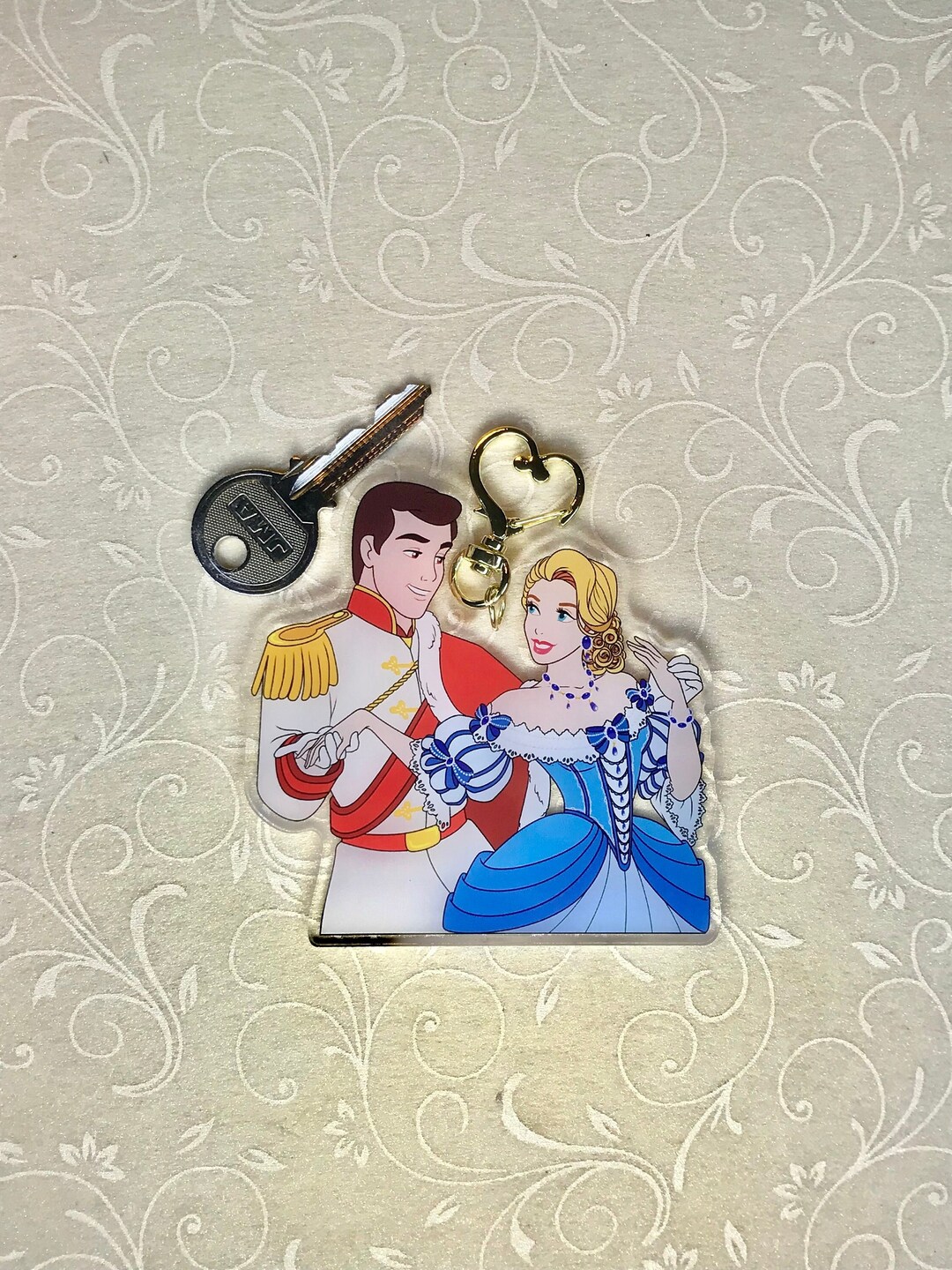 Just the Two of Us Charming & Cinderella KEYCHAIN - Etsy