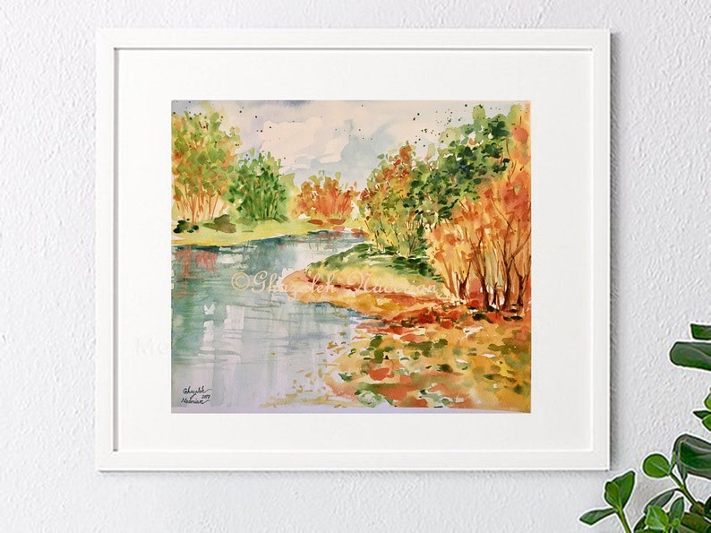Landscape Art, Watercolor Landscape, Original Watercolor, Canadian ...