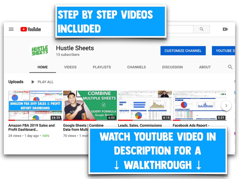 Amazon FBA 2019 Sales Report Dashboard Template for Google Sheets - Etsy