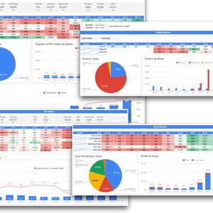 Amazon FBA 2019 Sales Report Dashboard Template for Google Sheets - Etsy