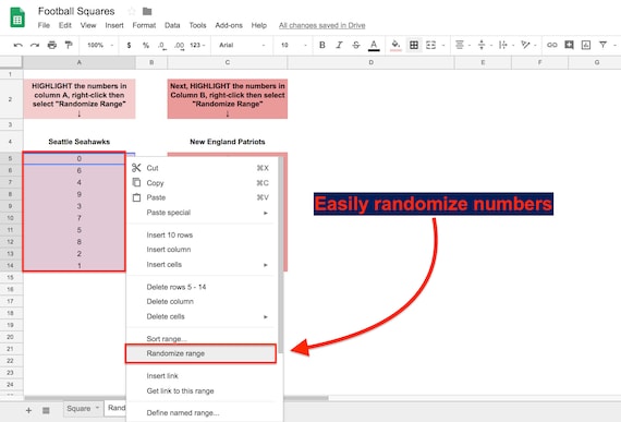 Super Bowl Pools Seahawks Patriots Template