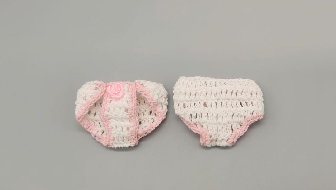 Baby Pink Baby Diaper, Crochet Diapers, Baby Diaper Favors, Baby Shower ...