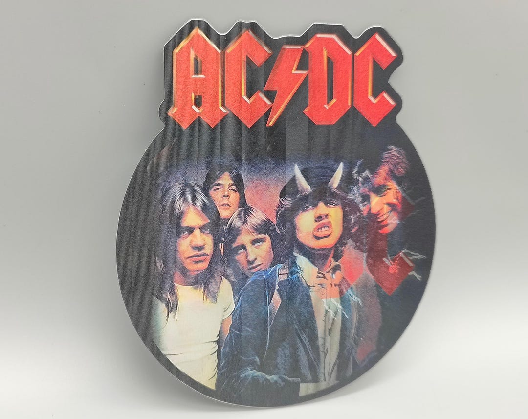 AC/DC 3D Lenticular Sticker - 3 Thunderstruck Images Come to Life ...