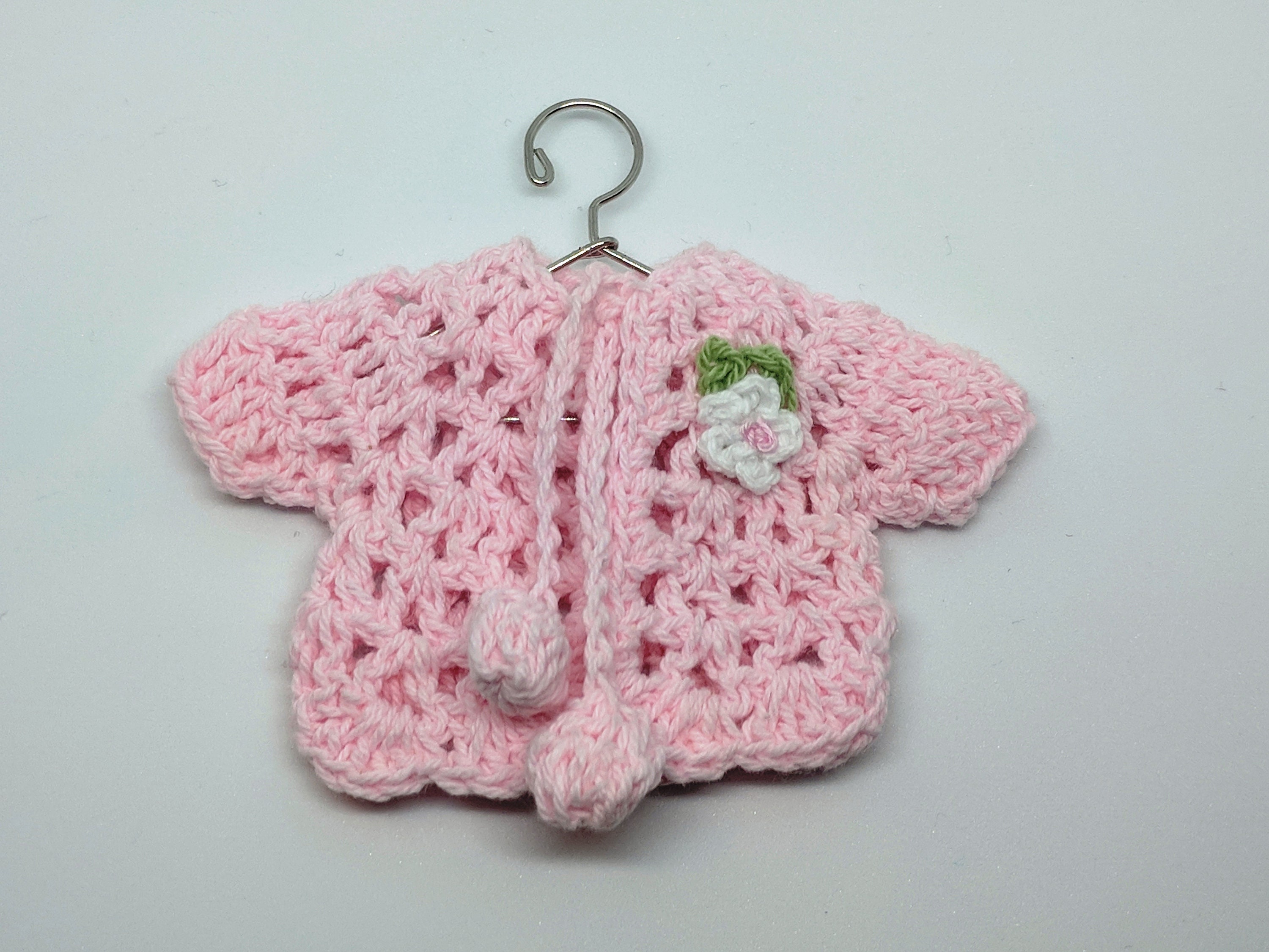 Baby Shower Favors, Baby Welcome Favors, Crochet Mini Jacket, Cute ...