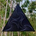 UV Psychedelic Tri-angle「spiral Illusion」string Art,20cm/7.8inches ...