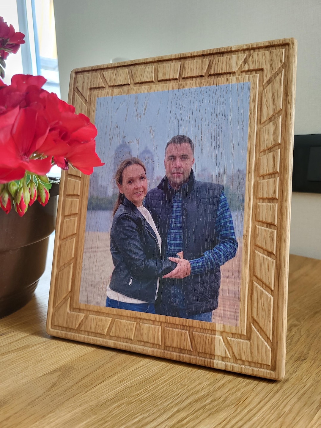 Custom Wooden Photo Frame – Personalized Anniversary Picture Frame ...