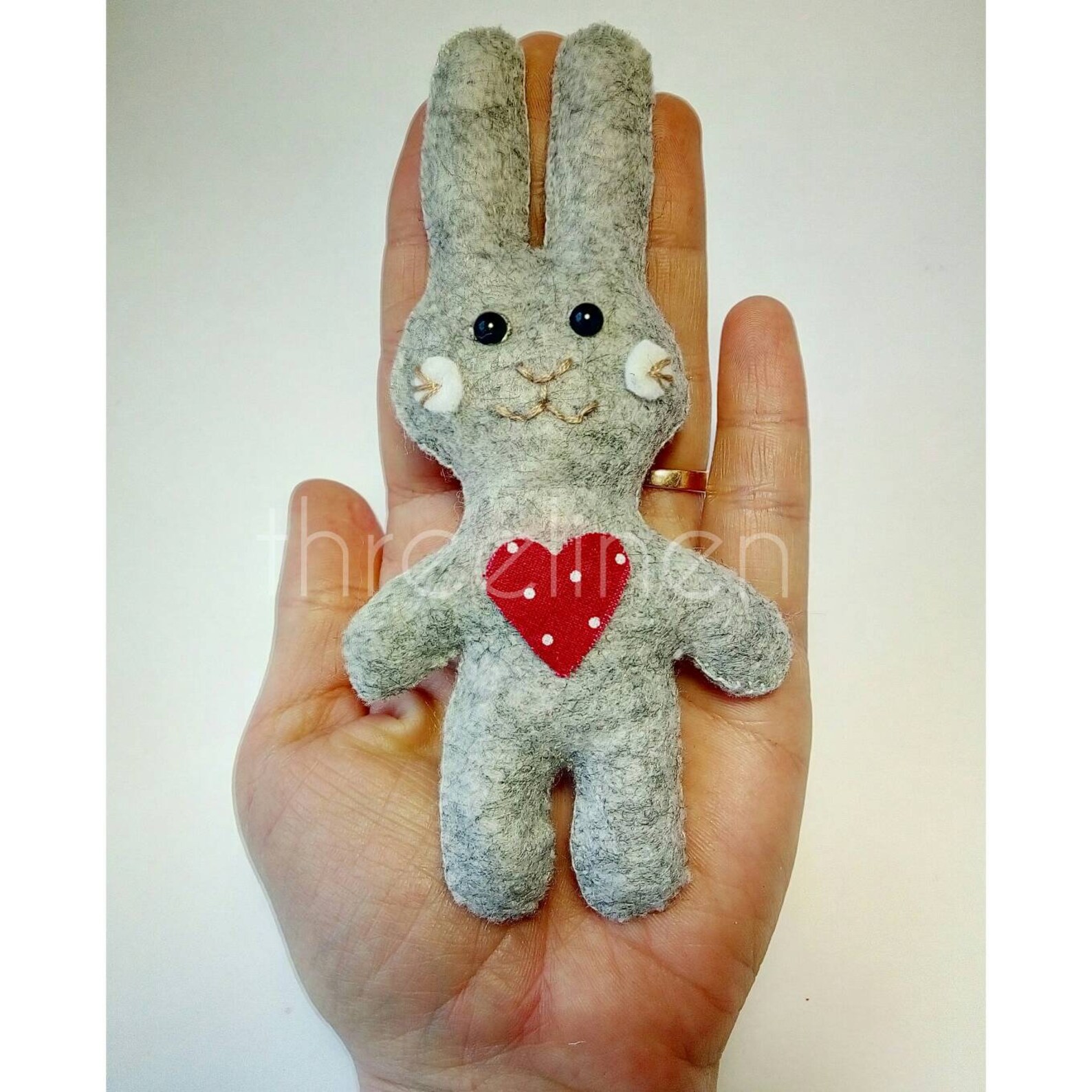 Felt bunny PDF pattern easter bunny sewing PDF tutorial | Etsy