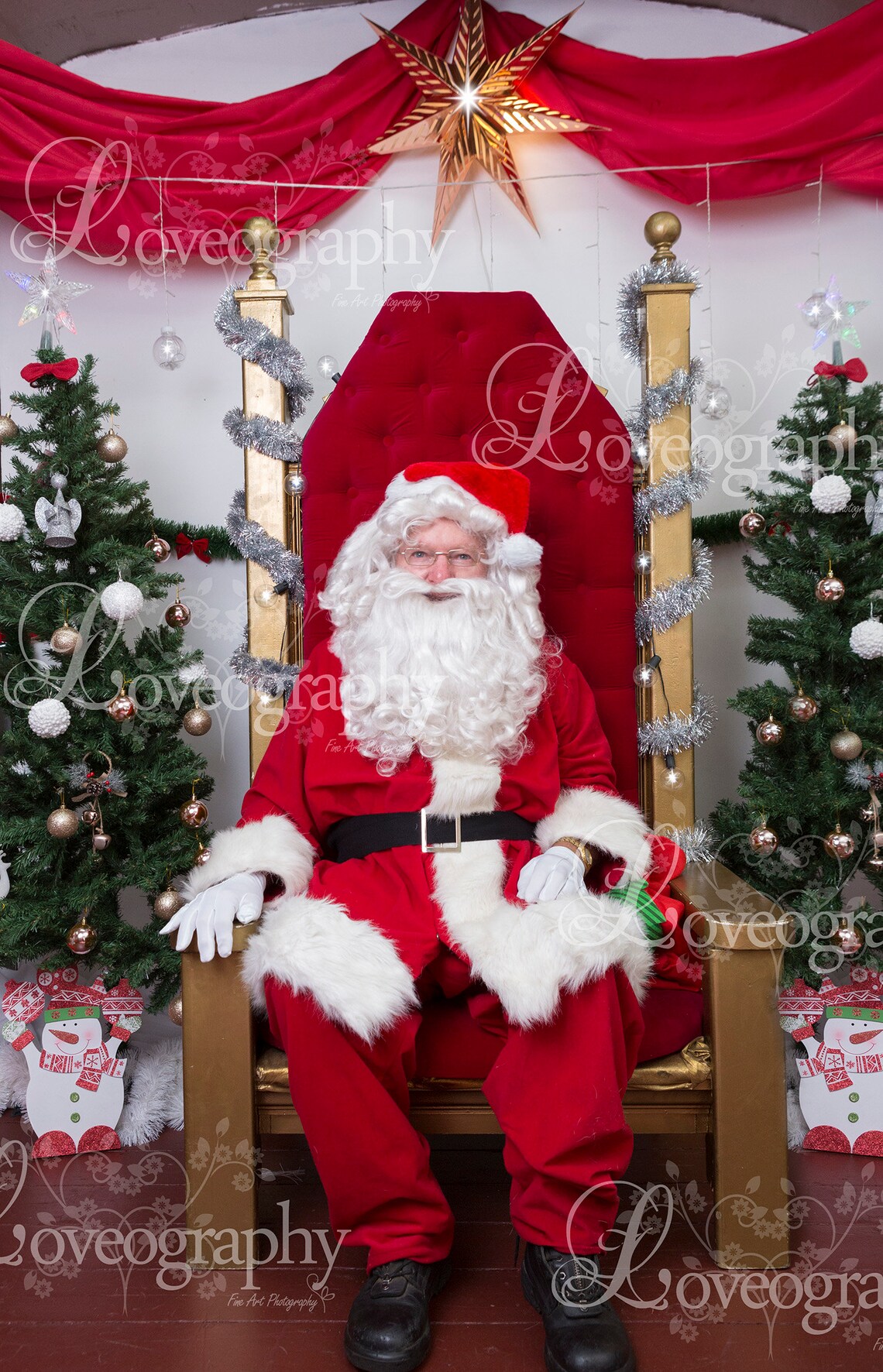 TWO Digital Backdrop Set Background Santa Christmas Photo - Etsy