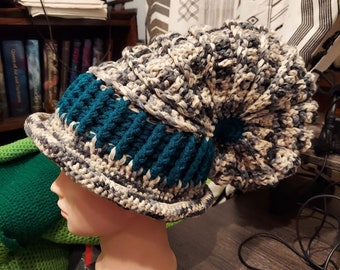 Conch Shell Hat, Seashell Hat, Snail Shell Hat, Rastafarian Slouchy Hat ...