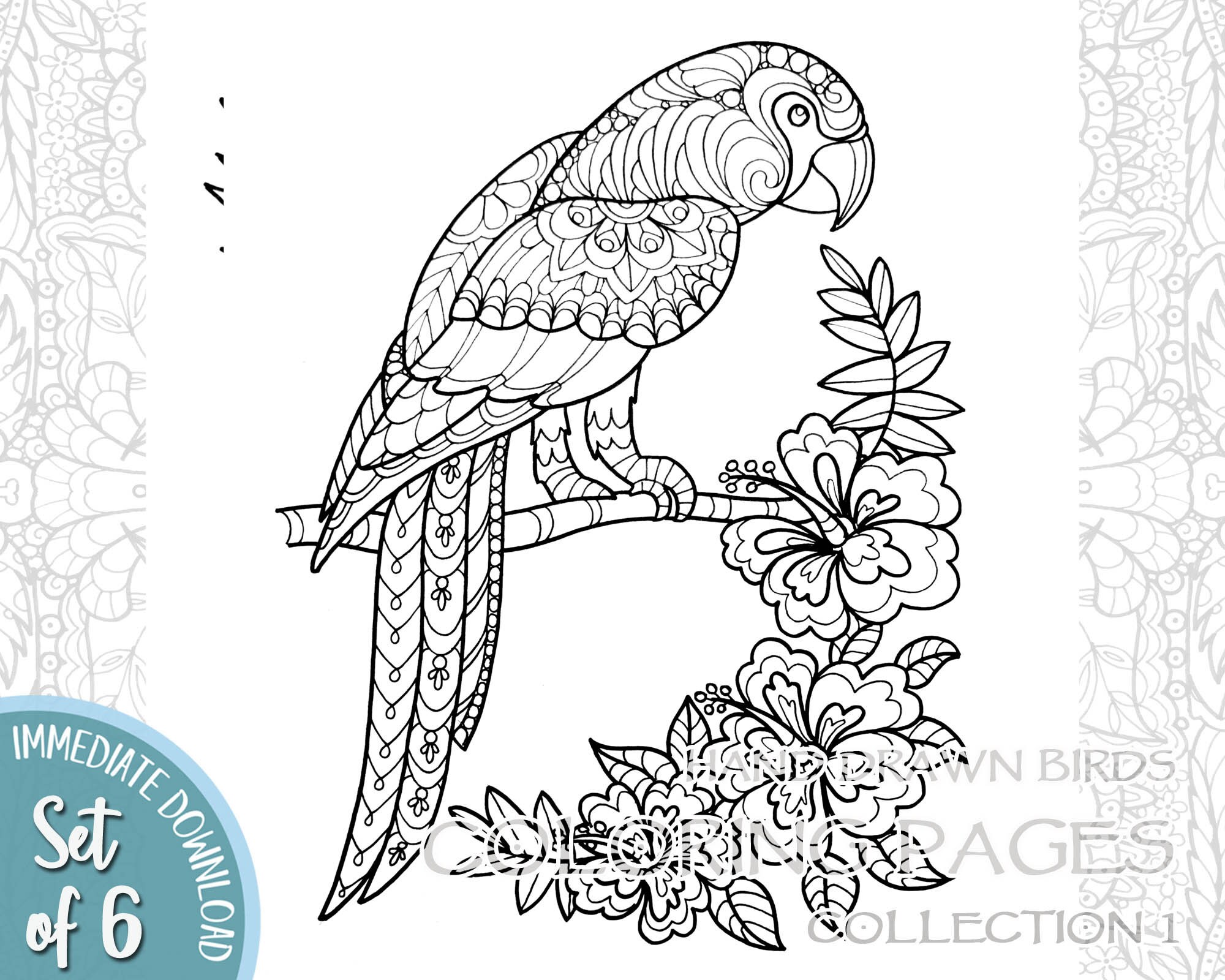 Hard Bird Coloring Pages