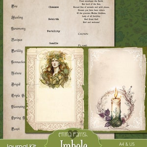 Imbolc Junk Journal, Pagan Journal, Sabbat Printable Kit, Witches ...